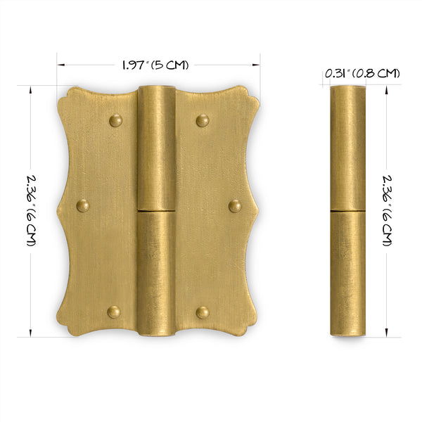Bamboo Hinges 2.4" - Set of 2 – Hardware Philosophy