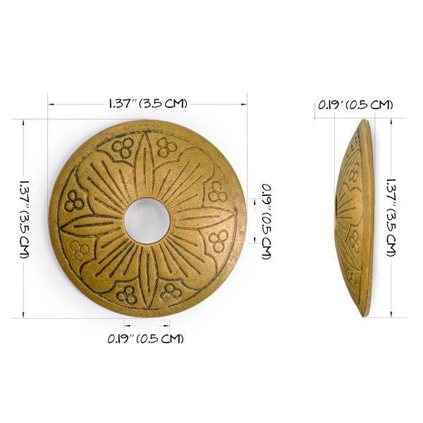 Floral Washers 1.3" - Set of 10 – Hardware Philosophy